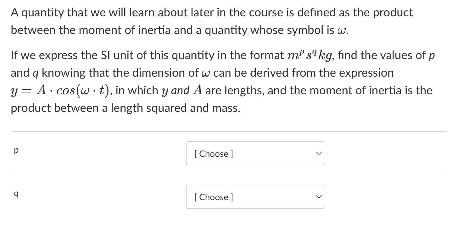 A quantity that we will learn about later in the | Chegg.com