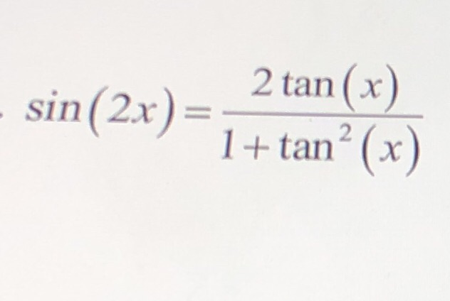 2tanx/1+tan^2x formula 178676-2tanx/1+tan^2x formula