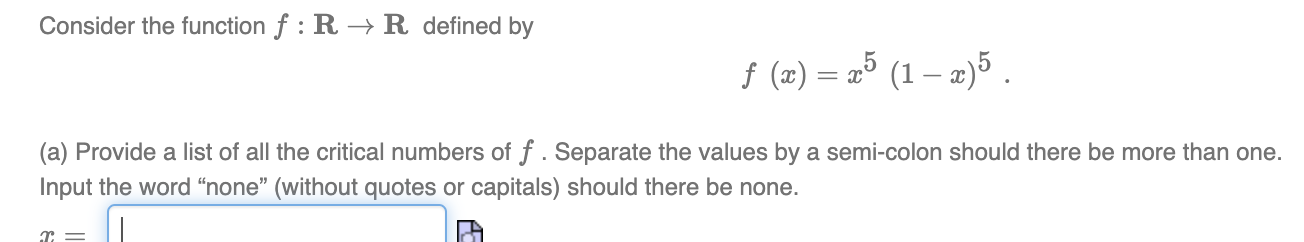 Solved Consider the function f:R→R ﻿defined | Chegg.com