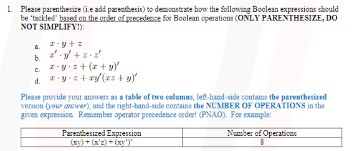 Solved Please parenthesize (i.e add parenthesis) to | Chegg.com