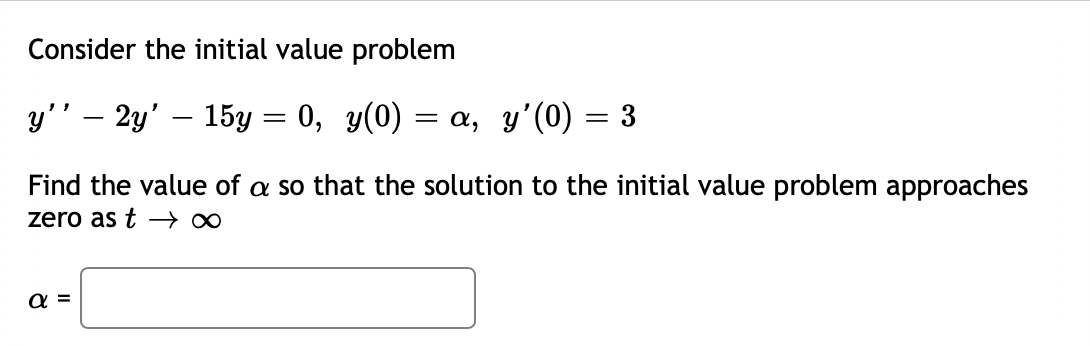Solved Consider the initial value problem | Chegg.com