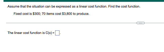 Solved Assume That The Situation Can Be Expressed As A
