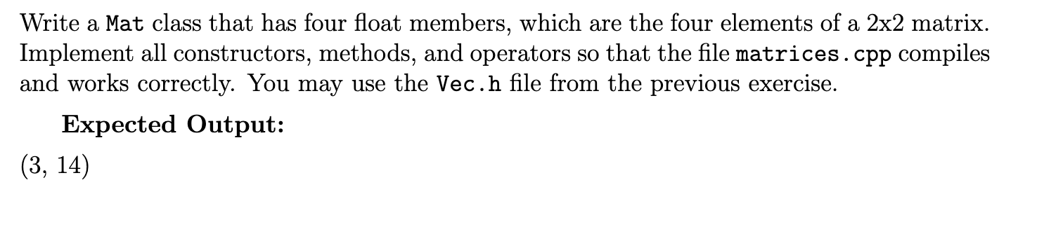 Solved matrices.cpp: #include #include | Chegg.com