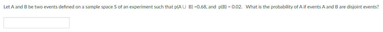 Solved Let A and B be two events defined on a sample space S | Chegg.com