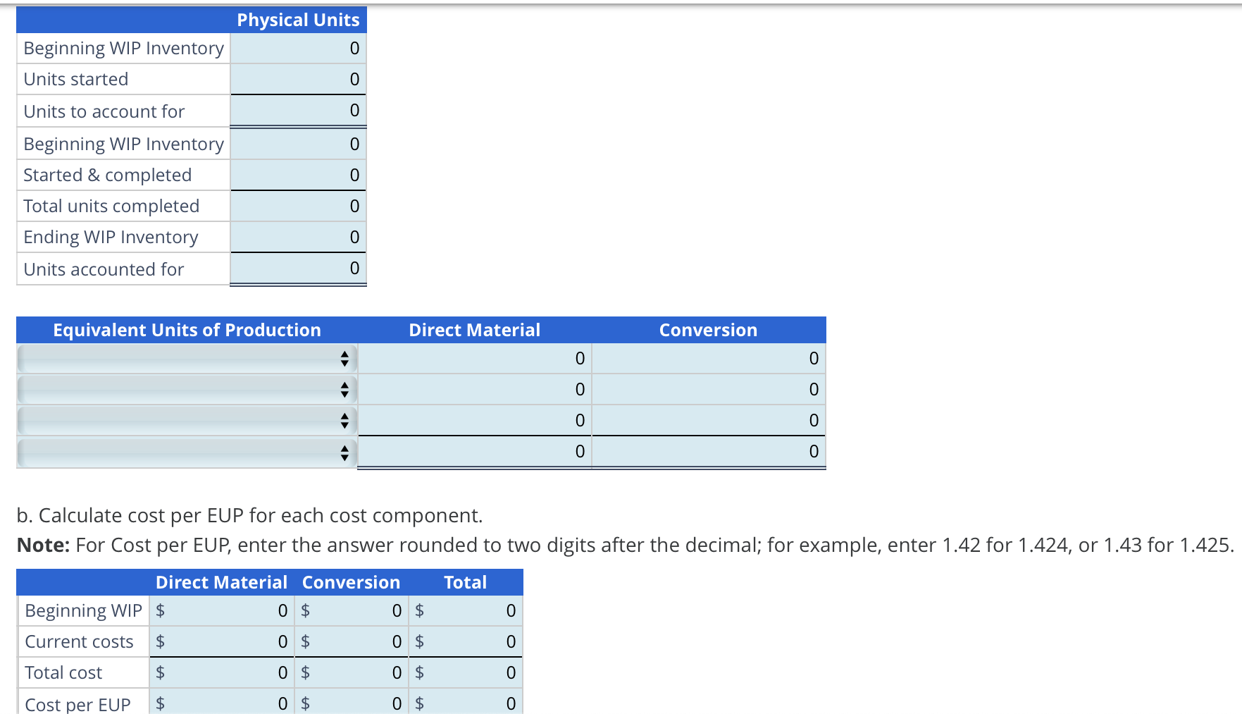 Solved WA EUP; cost per WA EUPKahil Mfg. ﻿makes skateboards | Chegg.com
