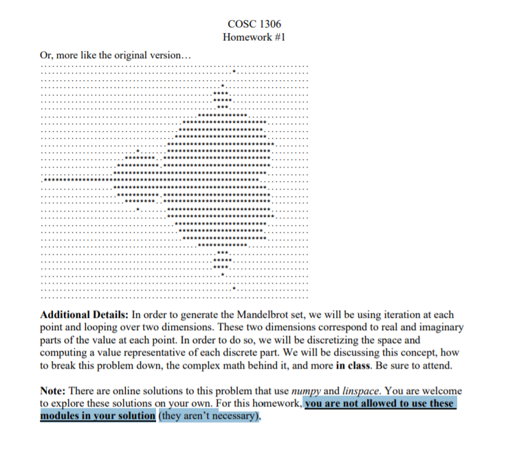 Cosc 1306 Homework 1 Objective Write A Program That 