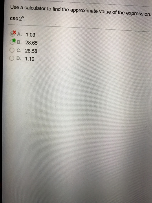 Solved Use a calculator to find the approximate value of the | Chegg.com