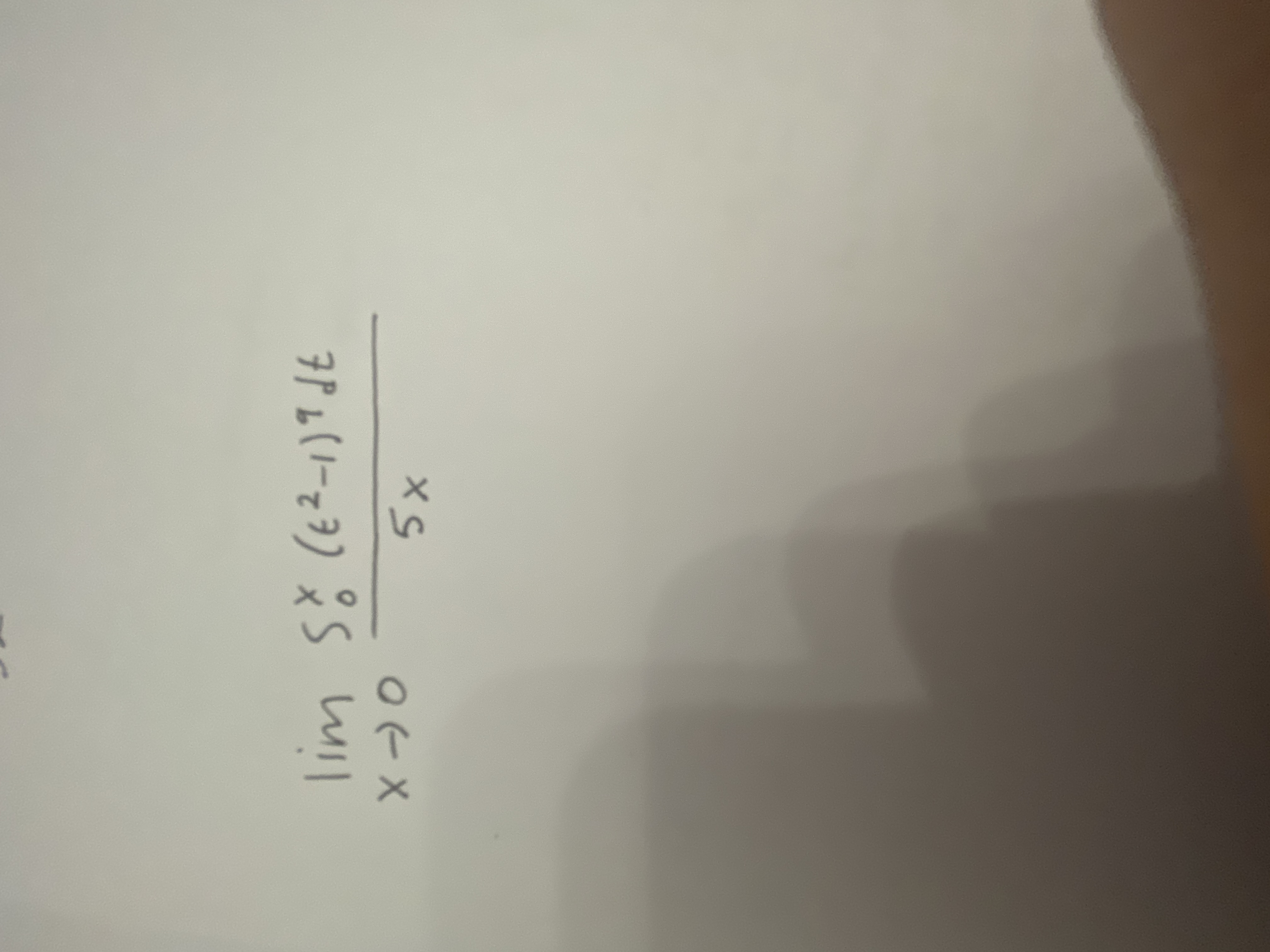 Solved limx→05x∫0x(t2−1)9dt | Chegg.com