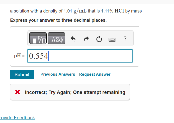 Solved a solution with a density of 1.01 g/mL that is | Chegg.com