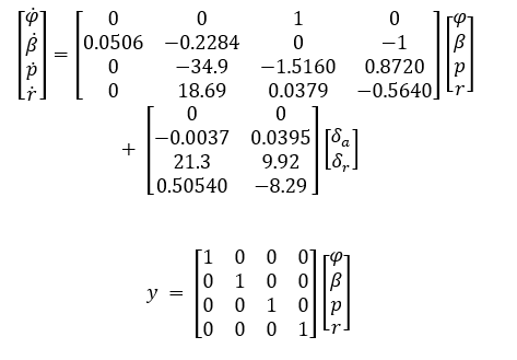 Given the decoupled Lateral-Directional Dynamics of a | Chegg.com