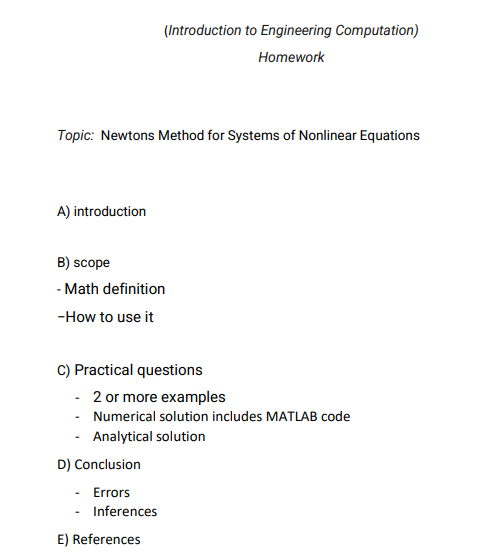 Solved (Introduction to Engineering Computation) Homework | Chegg.com