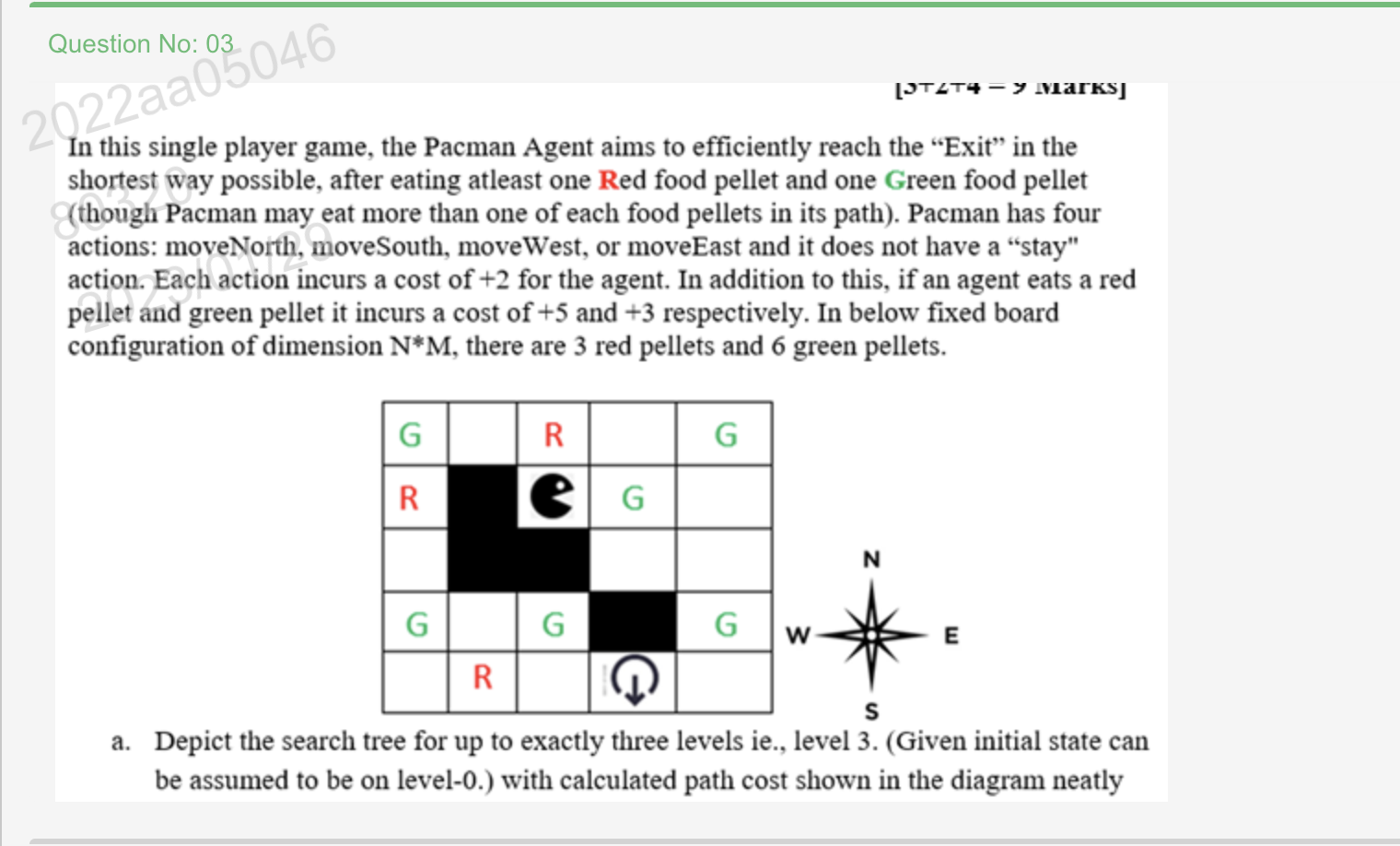 Solved In this single player game, the Pacman Agent aims to | Chegg.com