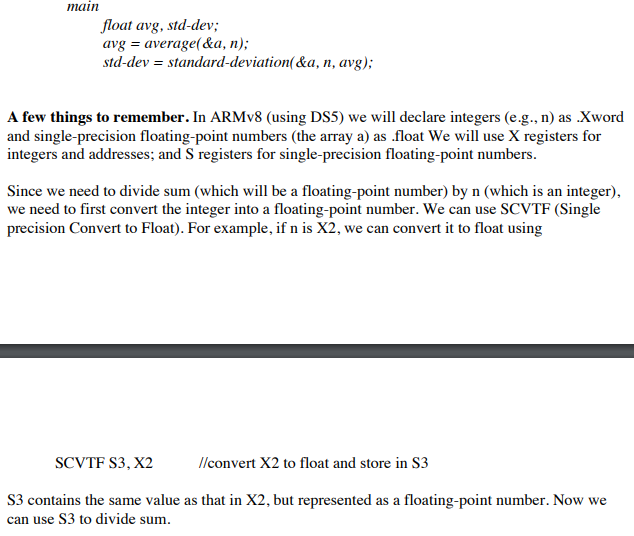 In this programming assignment, you will use ARMv8 | Chegg.com