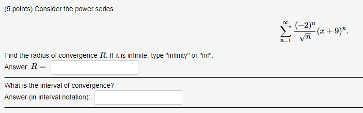 Solved Consider the power | Chegg.com