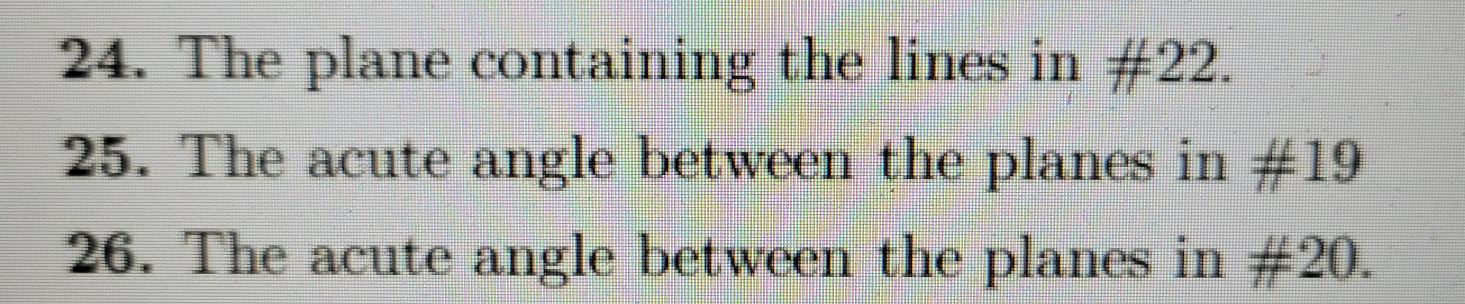 Solved Intersecting Lines and Planes: In Exercises 19 28, | Chegg.com