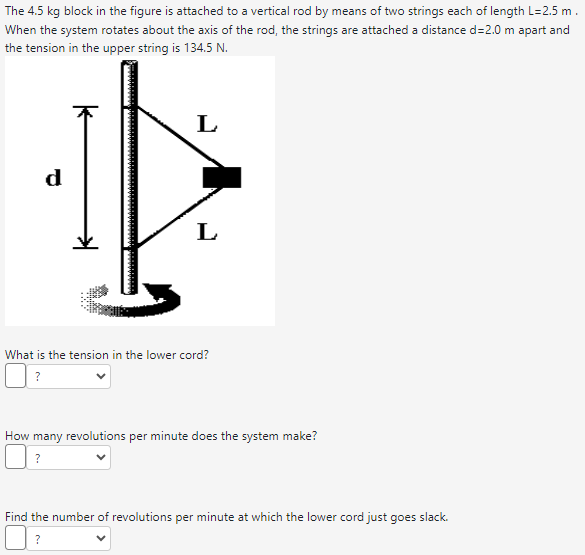 The 4.5 kg block in the figure is attached to a | Chegg.com