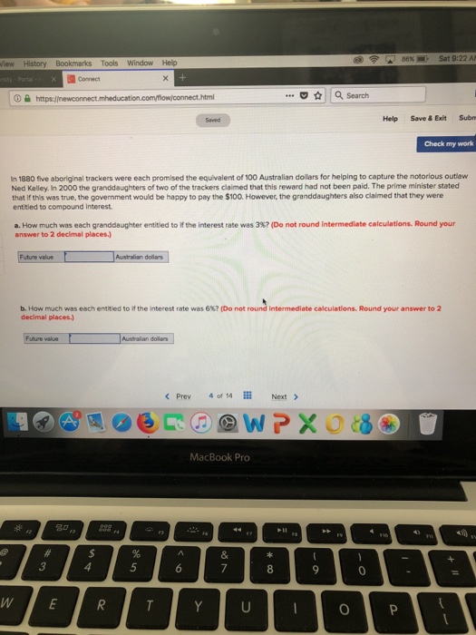 Solved 86%-), Sat 9:22 AN View History Bookmarks Tools | Chegg.com
