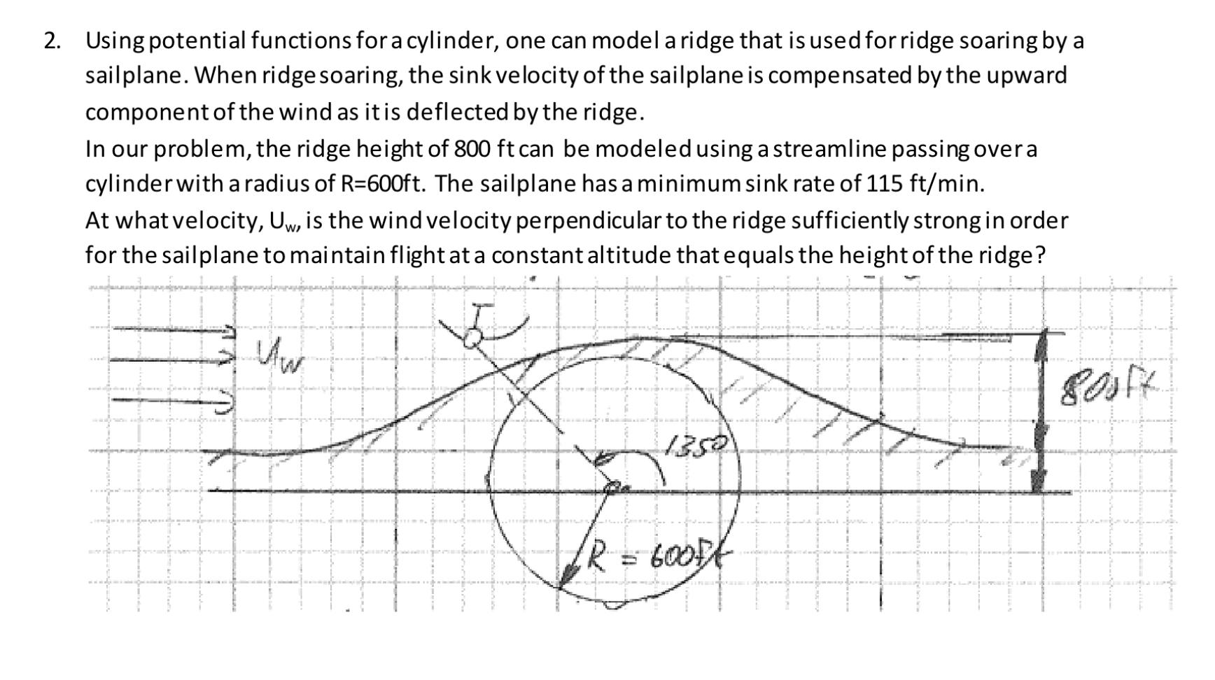 Using potential functions for a cylinder, one can | Chegg.com