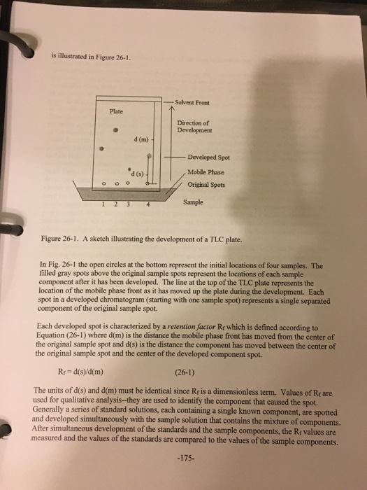 Thin-Layer Chromatography Prelaboratory Assignment | Chegg.com