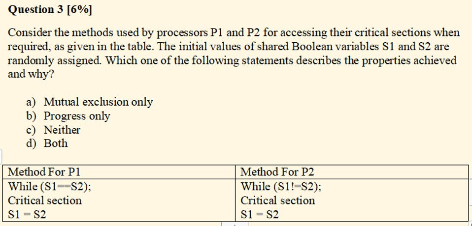 Solved Question 3 [6%]Consider the methods used by | Chegg.com