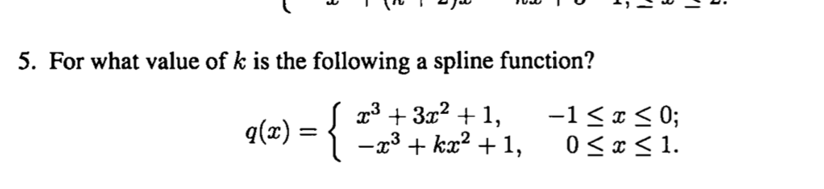 Solved Construct the natural cubic spline interpolation for | Chegg.com