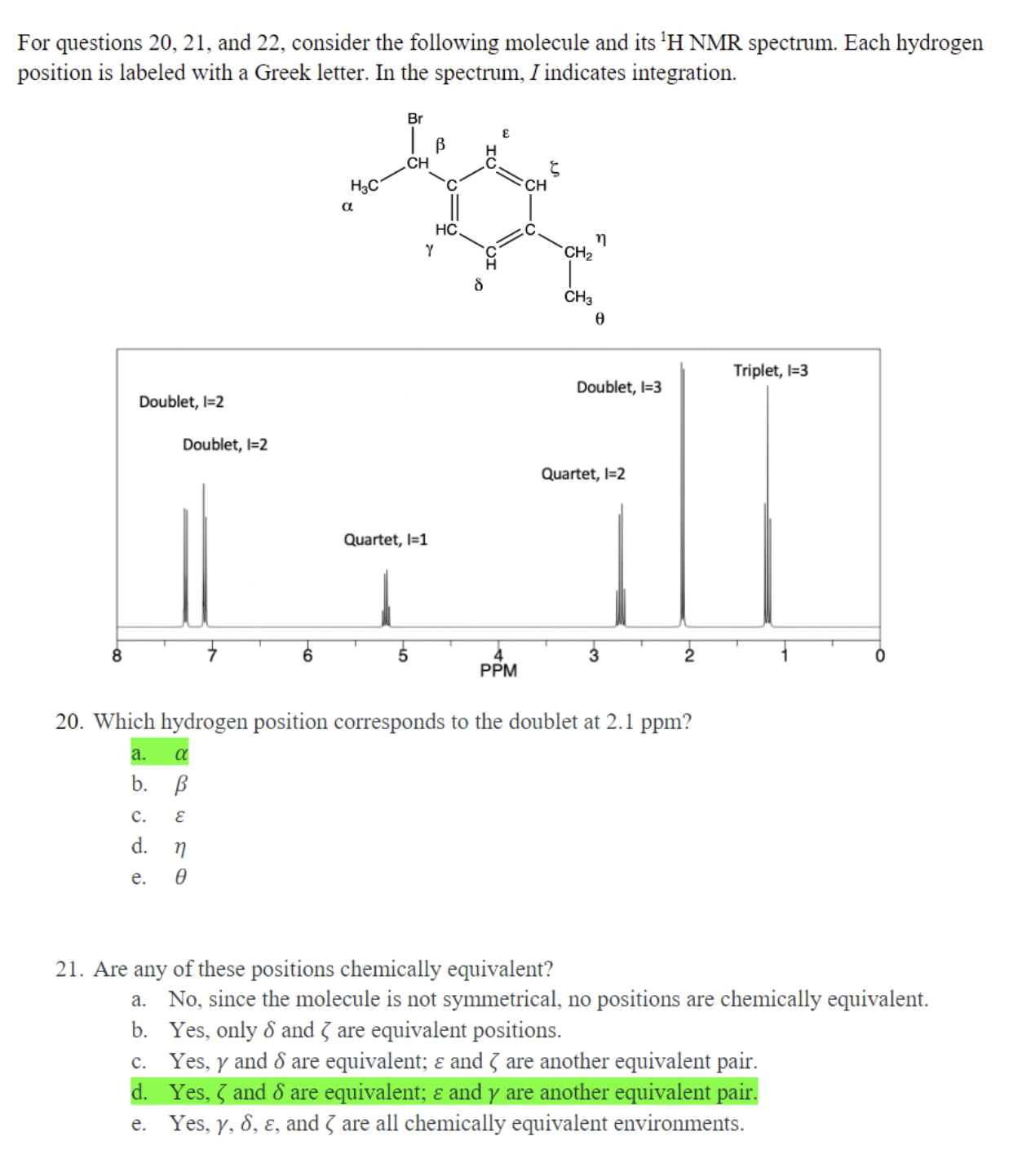 Solved For questions 20, 21, ﻿and 22, ﻿consider the | Chegg.com