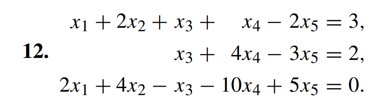 For Problems 1–12, use Gaussian elimination to | Chegg.com