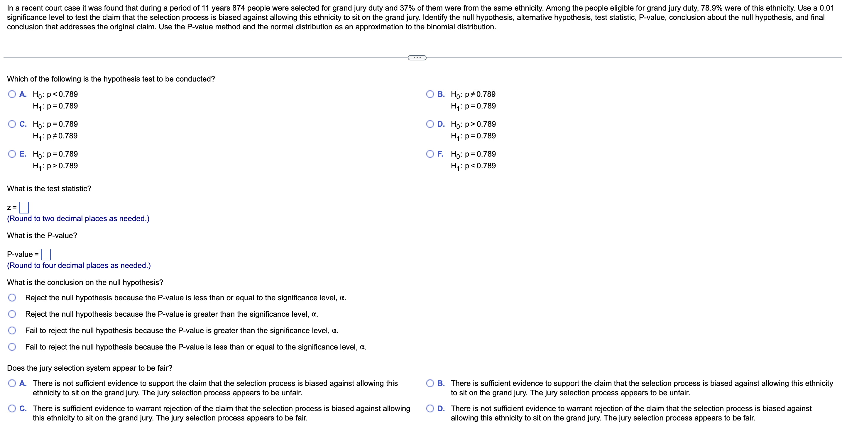 Solved conclusion that addresses the original claim. Use the | Chegg.com