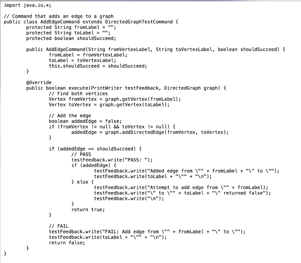 Solved please show the correct java code. Only 2 files are | Chegg.com