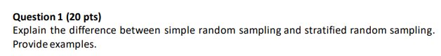 Solved Question 1 (20 pts) Explain the difference between | Chegg.com