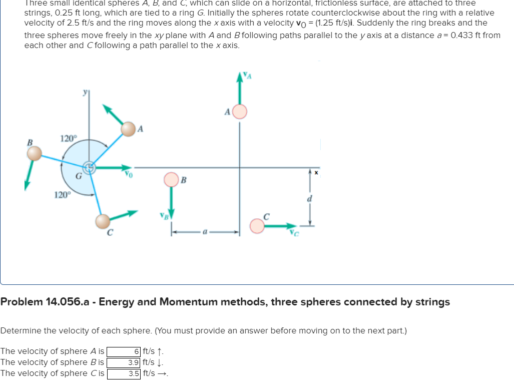 Solved Three small identical spheres A,B, and C, which can | Chegg.com