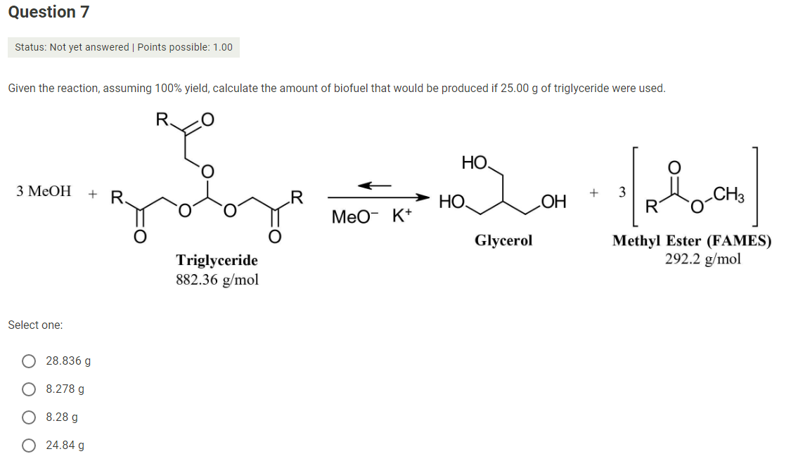 Solved Question 7 Status: Not yet answered Points possible: | Chegg.com