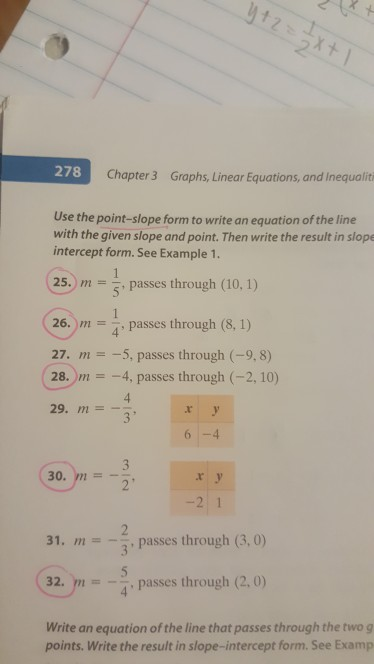 Solved 278 Chapter 3 Graphs, Linear Equations, and Inequalit | Chegg.com