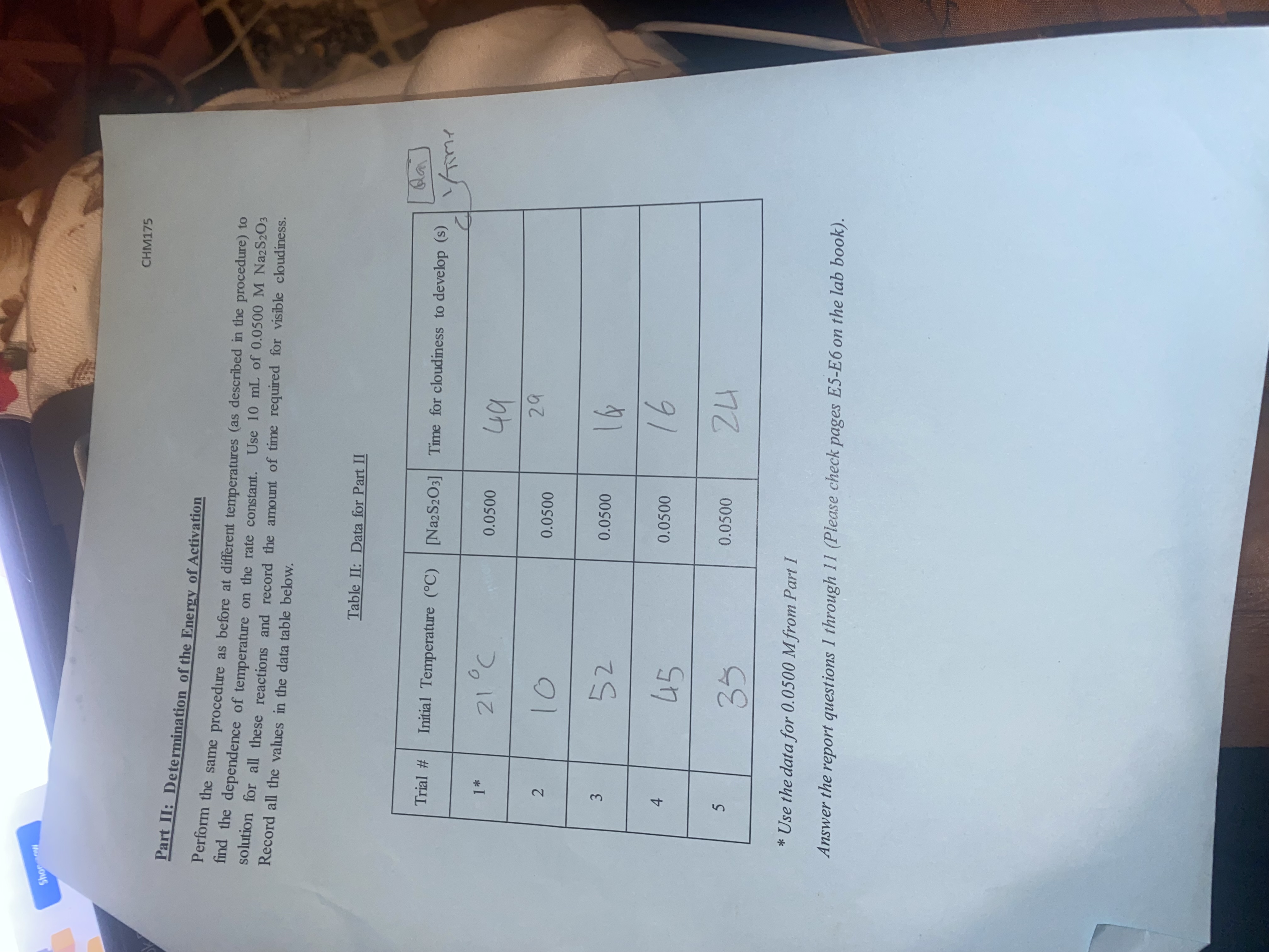 (Attach this data sheet to your lab report | Chegg.com