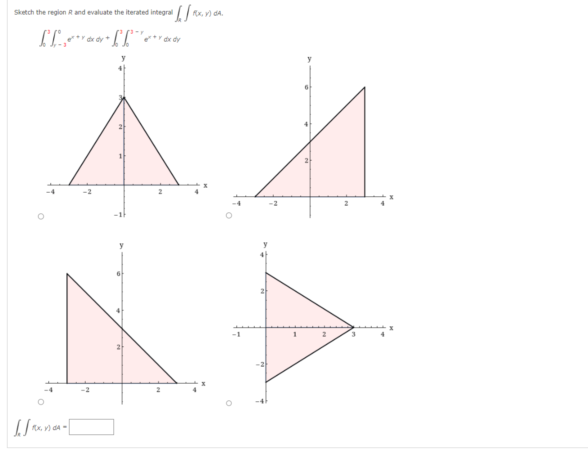Solved Sketch The Region R And Evaluate The Iterated