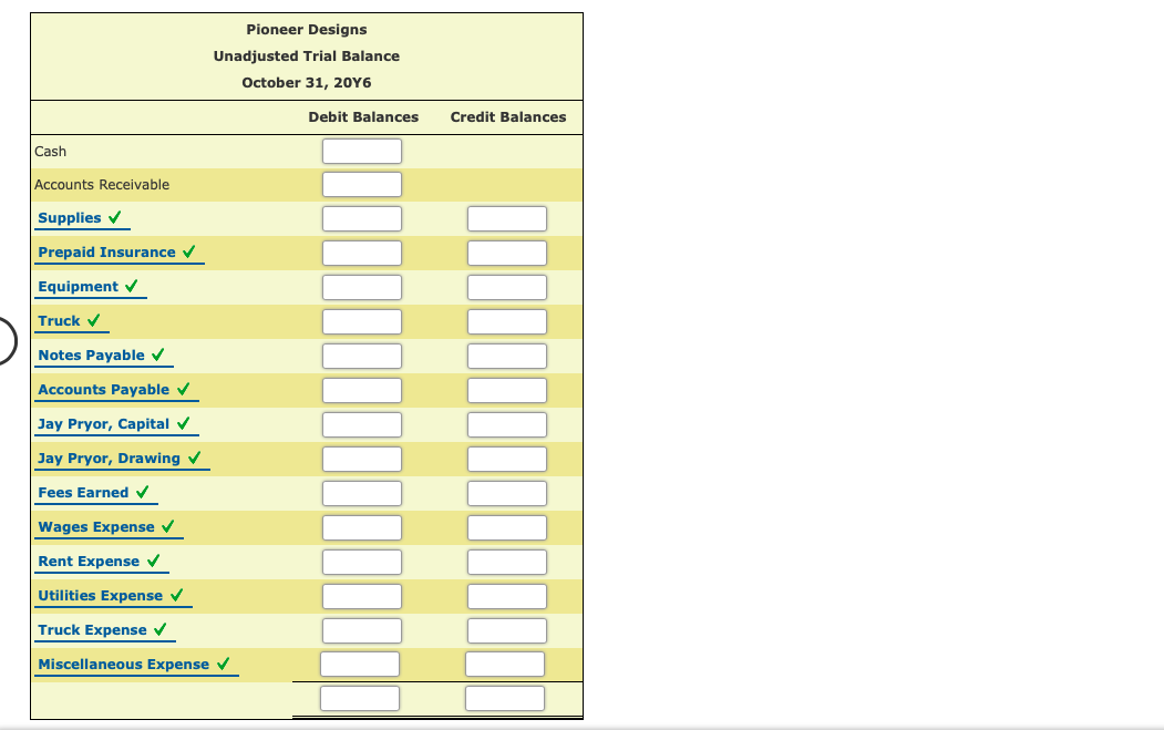 Solved 3. Prepare an unadjusted trial balance for Pioneer | Chegg.com