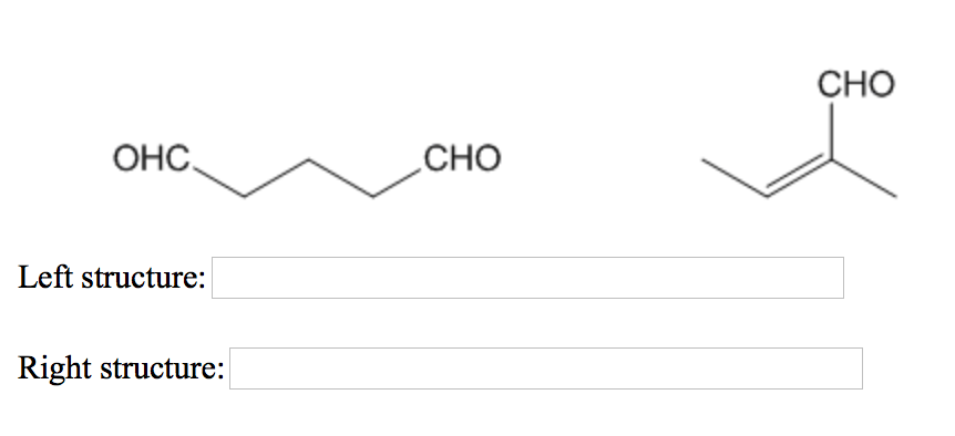 Solved CHO OHC , CHO Left structure: Right structure: | Chegg.com