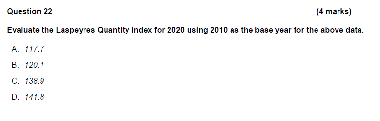 Solved Use the following information to answer Question 21 | Chegg.com