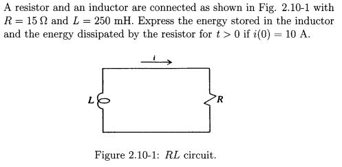 Solved A resistor and an inductor are connected as shown in | Chegg.com