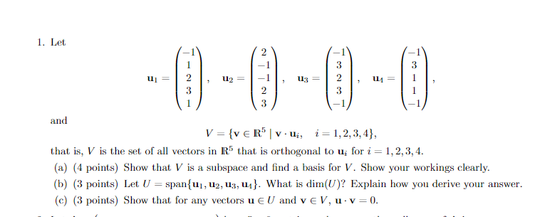Solved 1. Let | Chegg.com