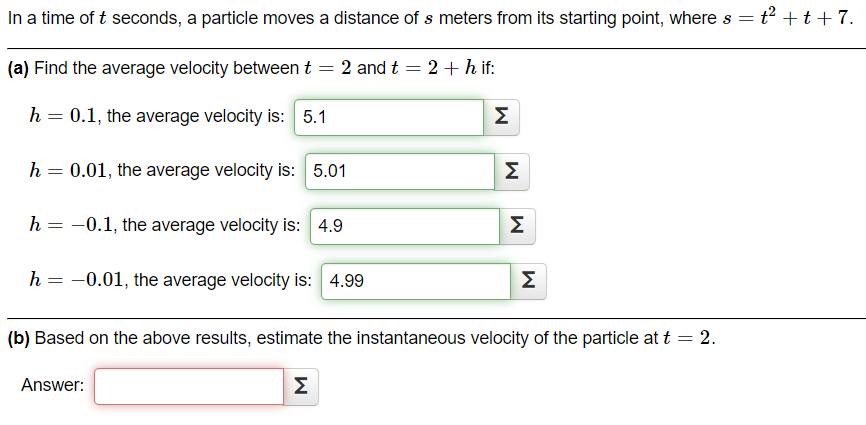 Solved In a time of t seconds, a particle moves a distance | Chegg.com