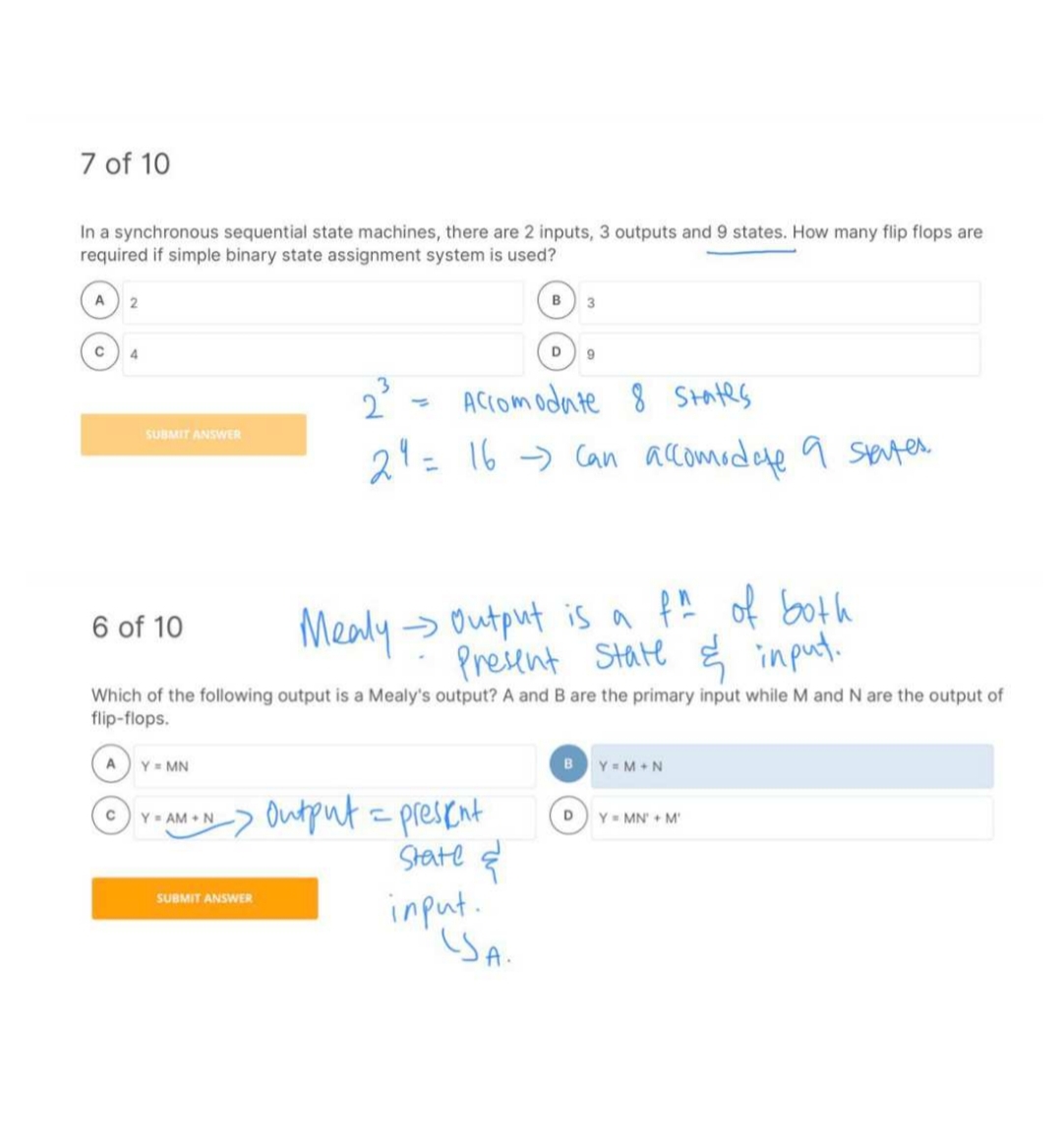 Solved In a synchronous sequential state machines, there are | Chegg.com