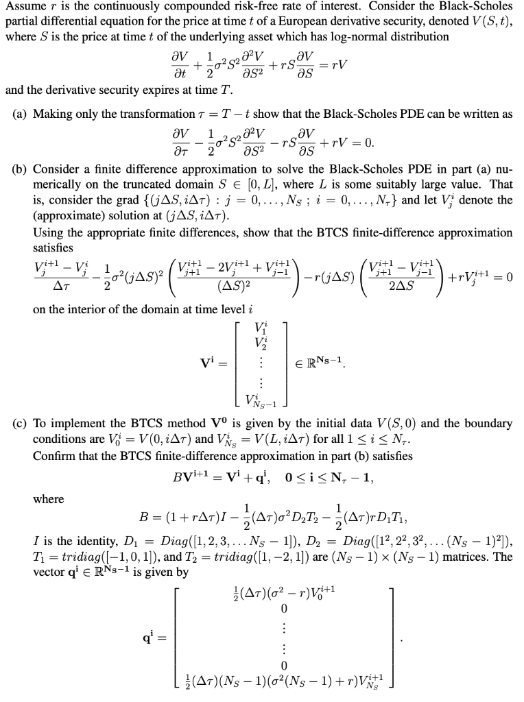 Assume r is the continuously compounded risk-free | Chegg.com