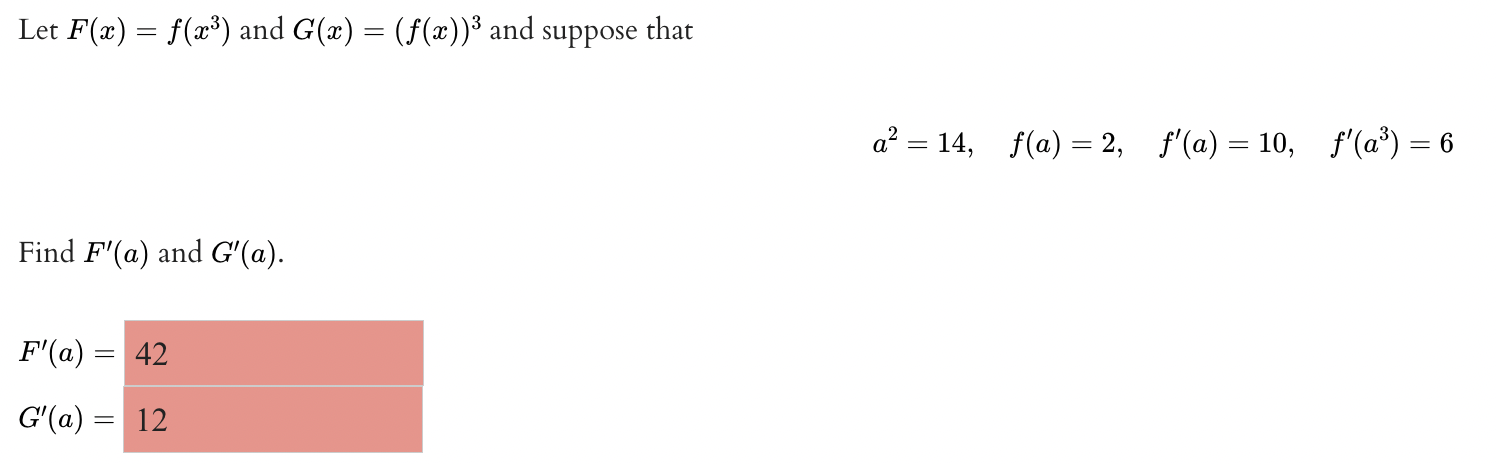 Solved Let F X F X3 And G X F X 3 And Suppose That
