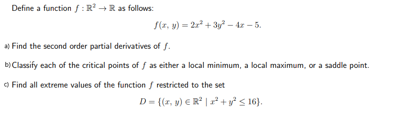 Solved Define a function f : R2 + R as follows: f(x, y) = | Chegg.com