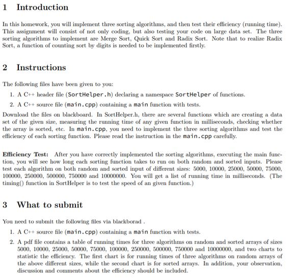 Solved SortHelper.h : #pragma once #include | Chegg.com