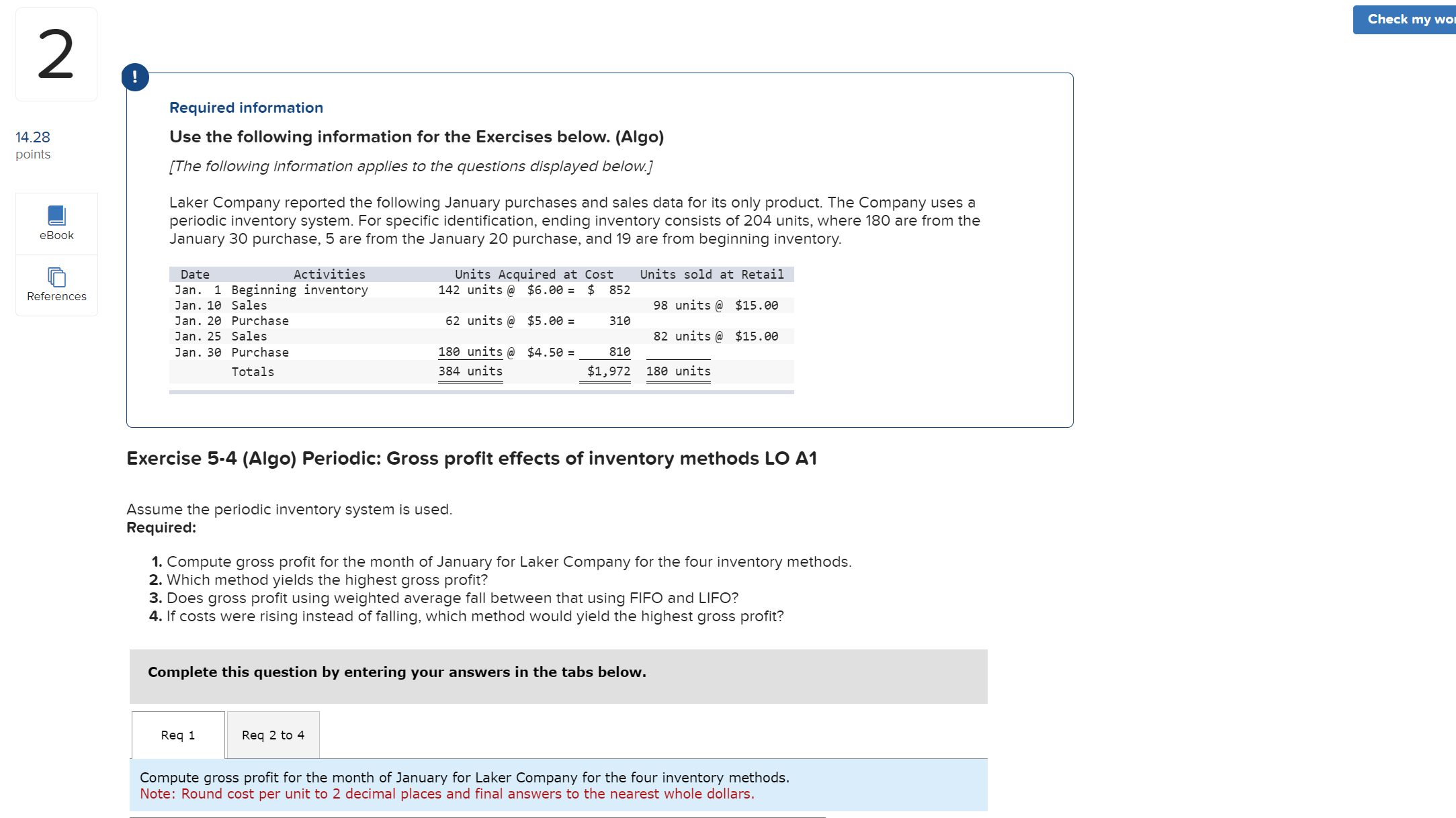 Solved Required informationUse the following information for | Chegg.com