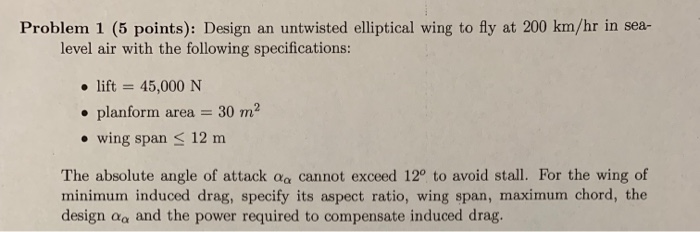 Solved Problem 1 (5 points): Design an untwisted elliptical | Chegg.com