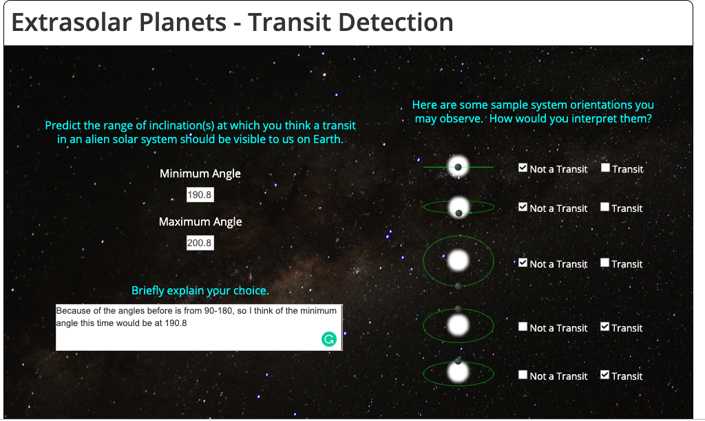 Extrasolar Planets - Transit Detection Here are some | Chegg.com