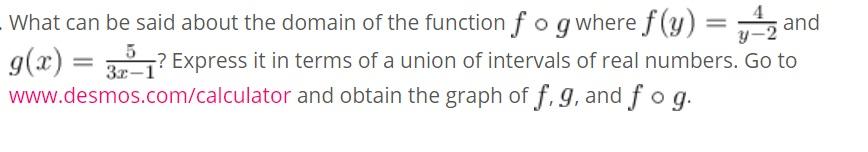 Solved What can be said about the domain of the function f | Chegg.com